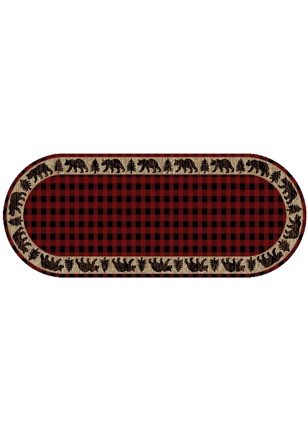 #63A Trailing Edge Red 2'2x5'3 MBR | Smoky Mountain Décor